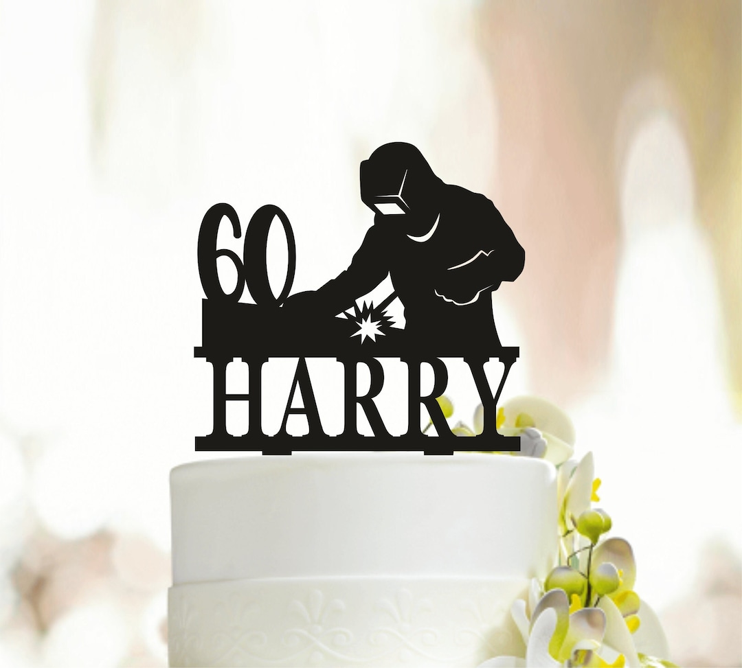 Welder Birthday Cake Topper, Welding Birthday Decoration, Welding ...
