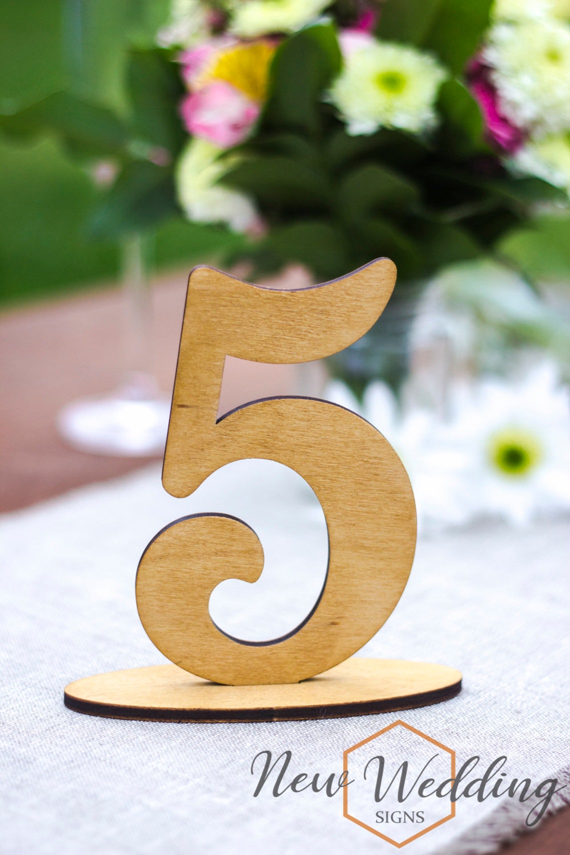 Table Numbers,table Numbers Wedding,oak Wood Table Numbers,wedding ...