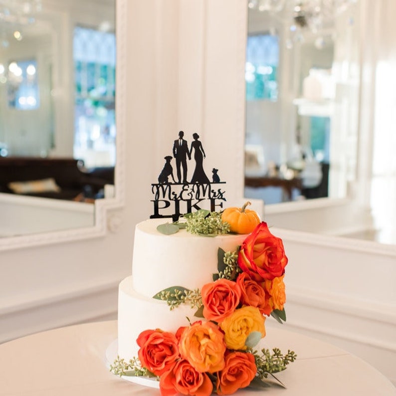 Custom Cake Topper SVG Wedding Cake Topper SVG File Instant | Etsy