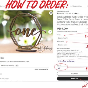 Table Numbers, Rustic Wood Wedding Decor, Table Decor, Event ...