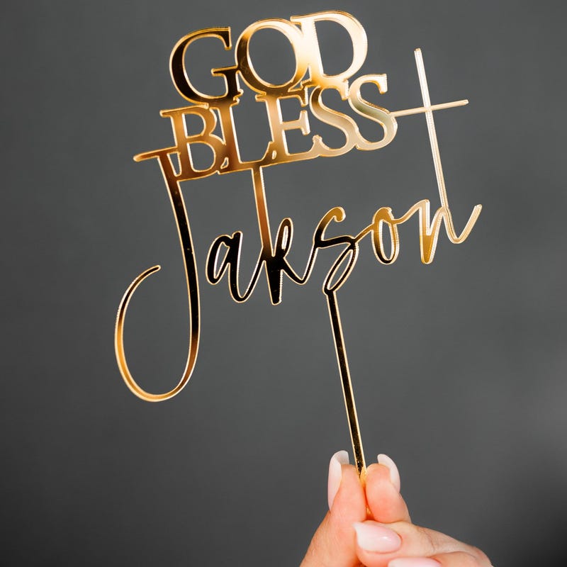 God Bless Name Charm Cake - Etsy