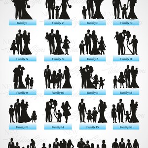 Family Cake Topper With Kids, Wedding Cake Topper, Couple Cake Topper ...