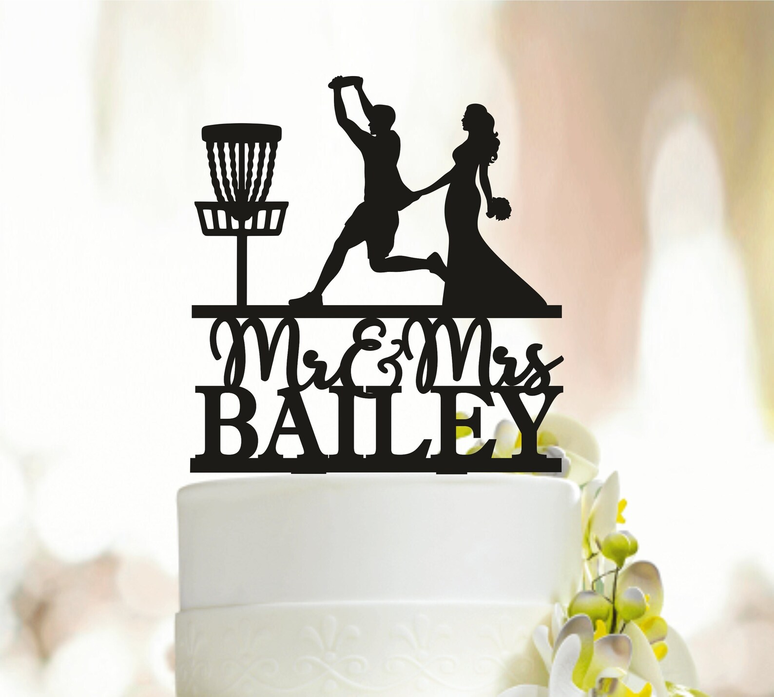 Frisbee Golf Wedding Cake Topper Frisbee Wedding Cake Topper - Etsy