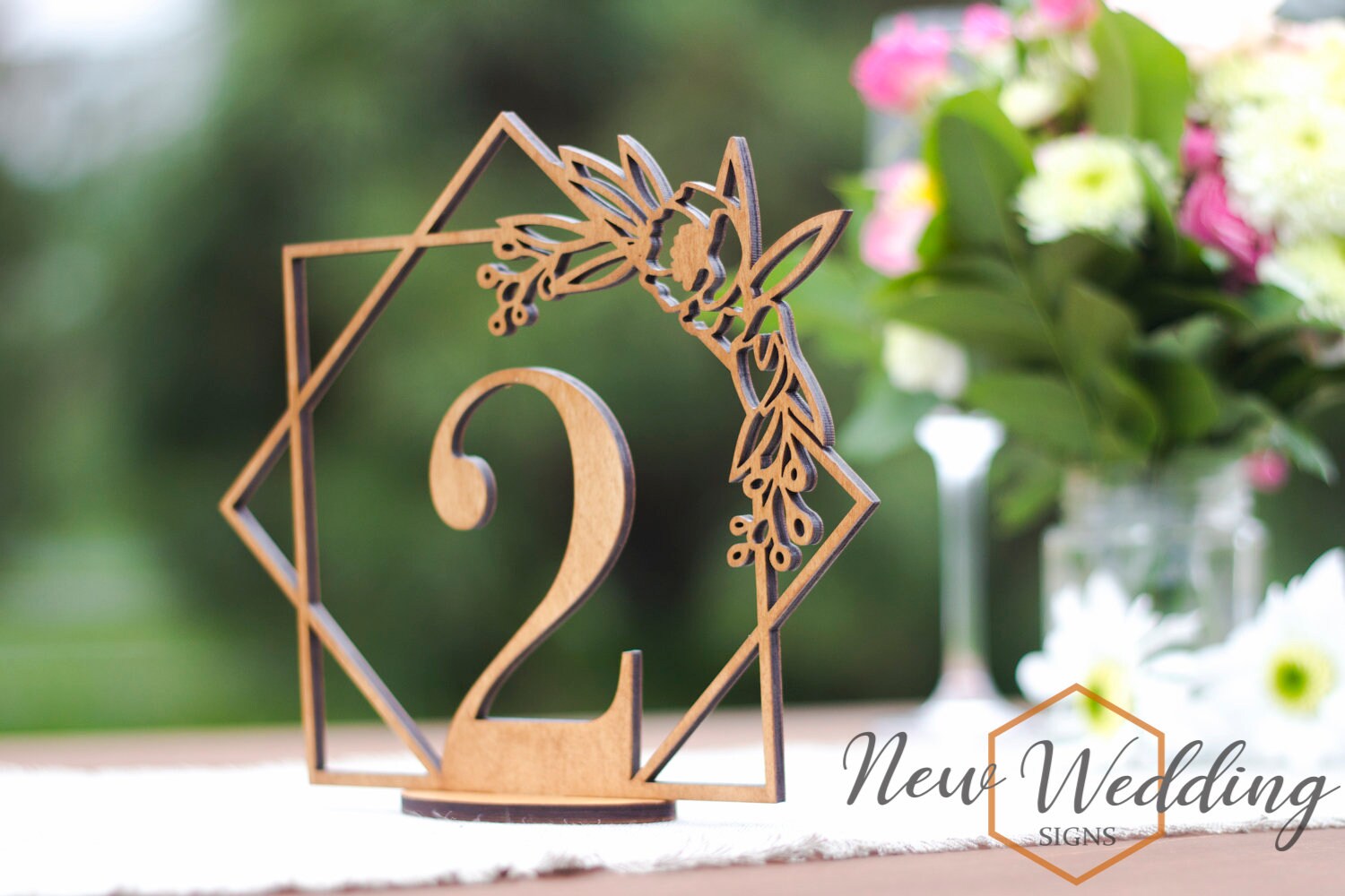 Table Numbers Geometric table numbers Wedding Table Numbers | Etsy