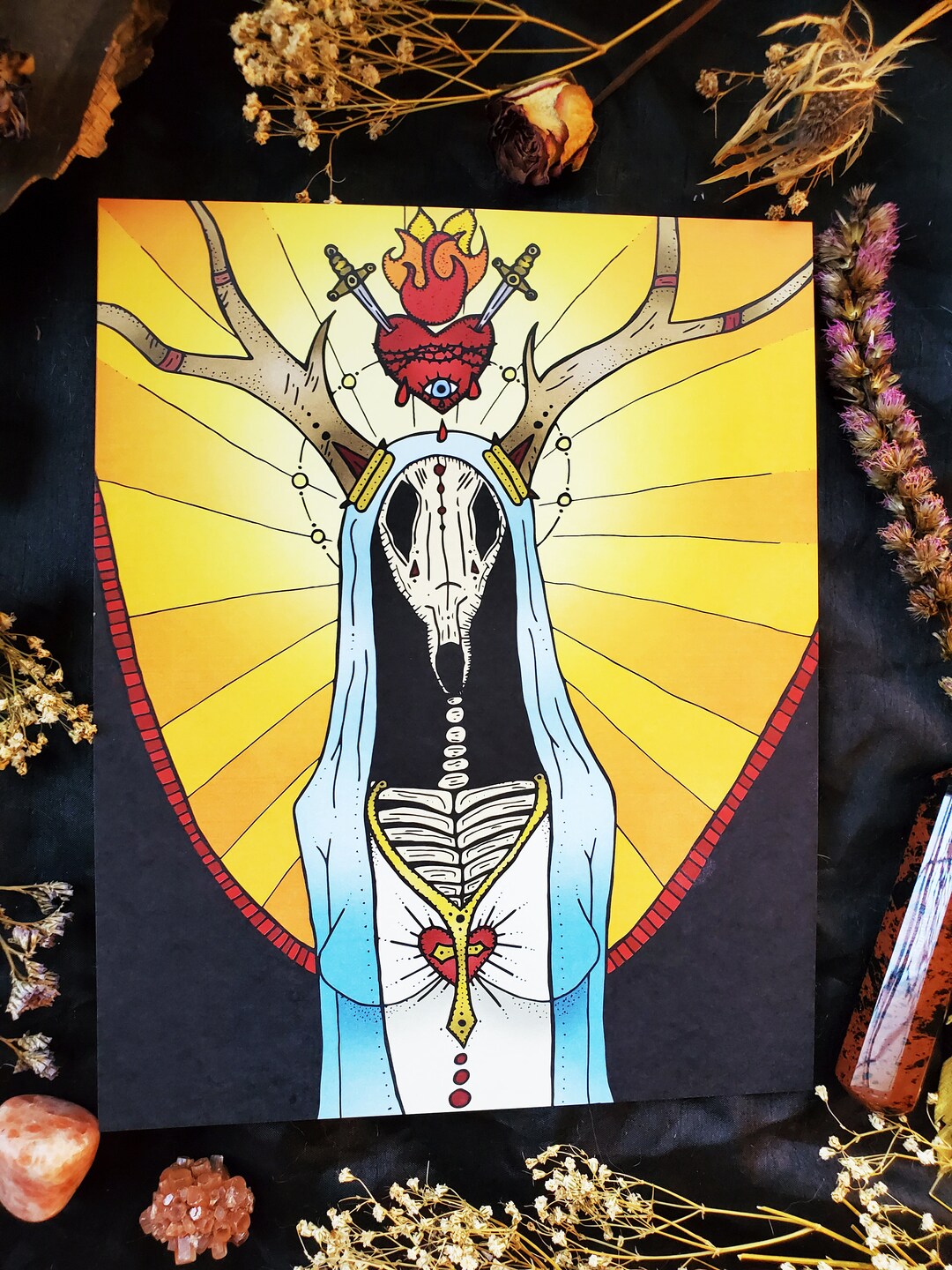 Lady Death Divine Goddess Divine Feminine 8 X 10 Art Print - Etsy