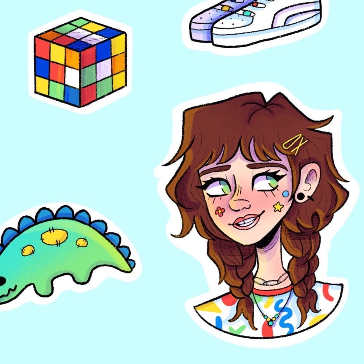 Kidcore Sticker Sheet Aesthetic Collection - Etsy