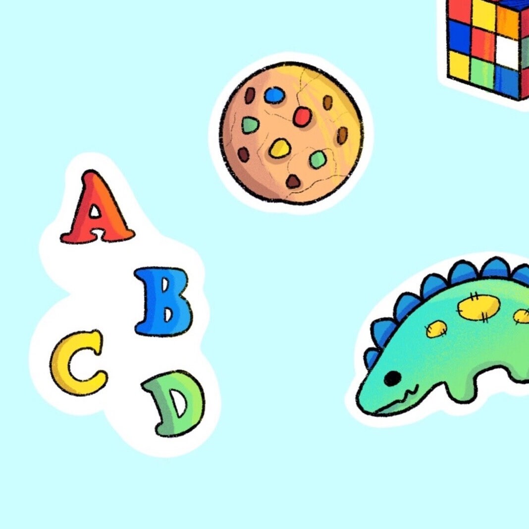 Kidcore Sticker Sheet Aesthetic Collection - Etsy