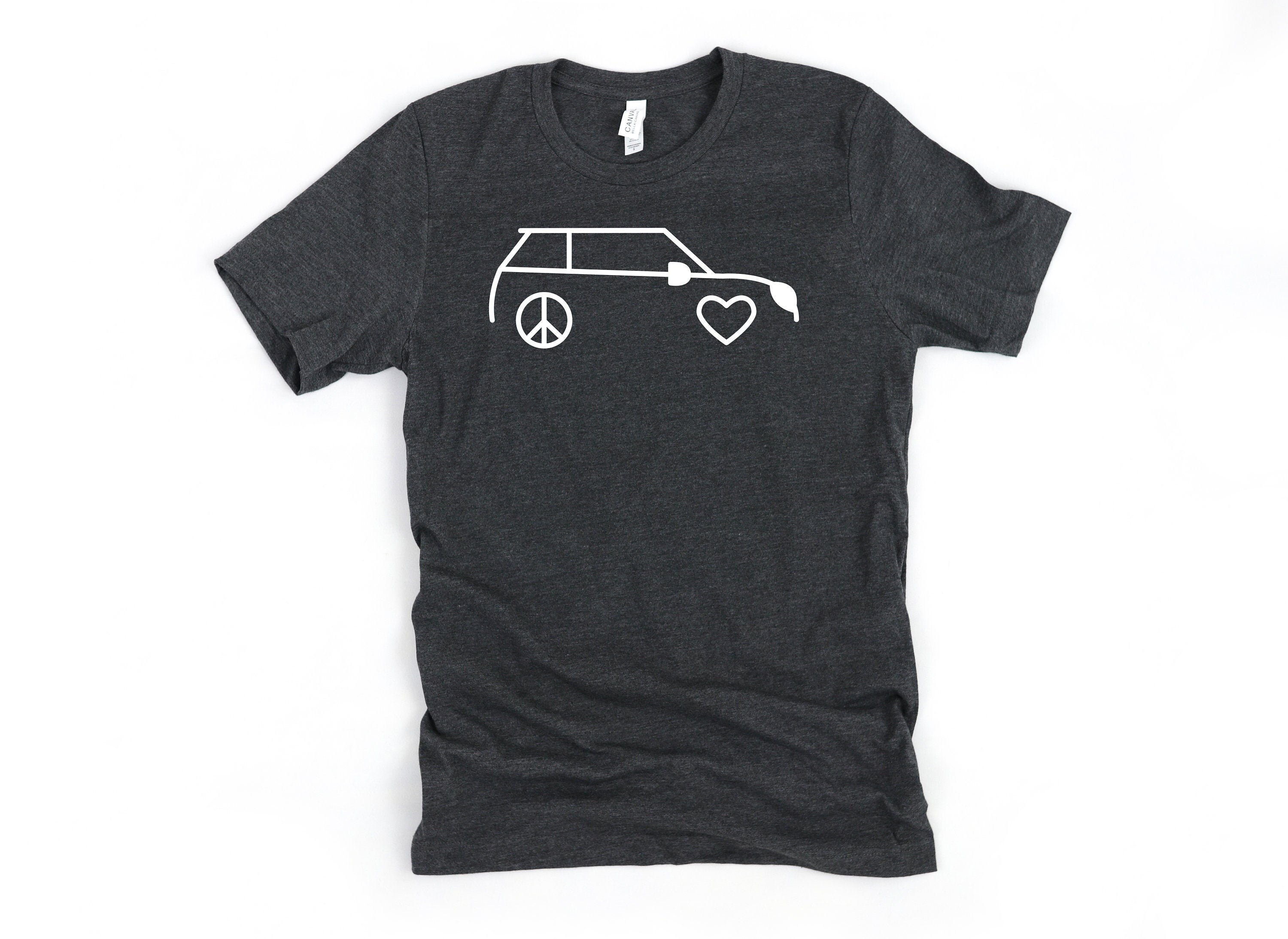 Peace Love Mini Car Dark Gray Heather Mini Cooper 3001 Car - Etsy
