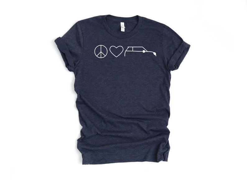 Peace Love Mini Side, Heather Midnight Navy, Mini Cooper, 3001, Car ...