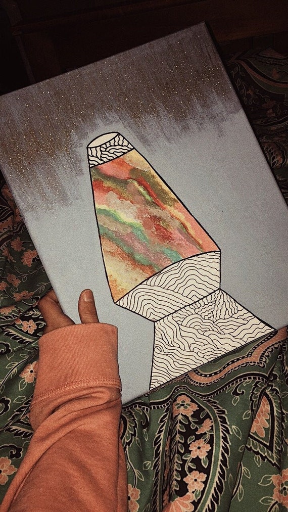 Lava Lamp Hand Painted - Etsy