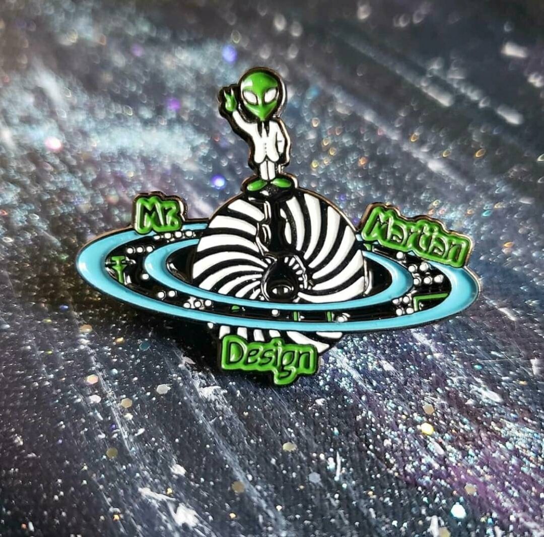 Mr. Martian Logo Pin - Etsy