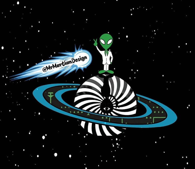Mr. Martian Logo Pin - Etsy