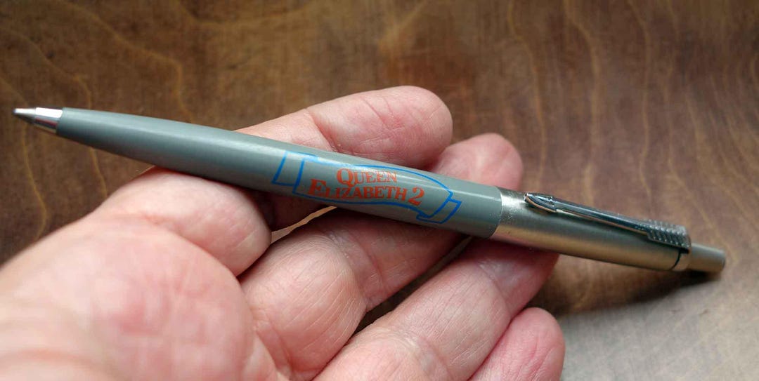 Vintage PARKER Queen Elizabeth 2 Ballpoint Pen Made in England - Etsy