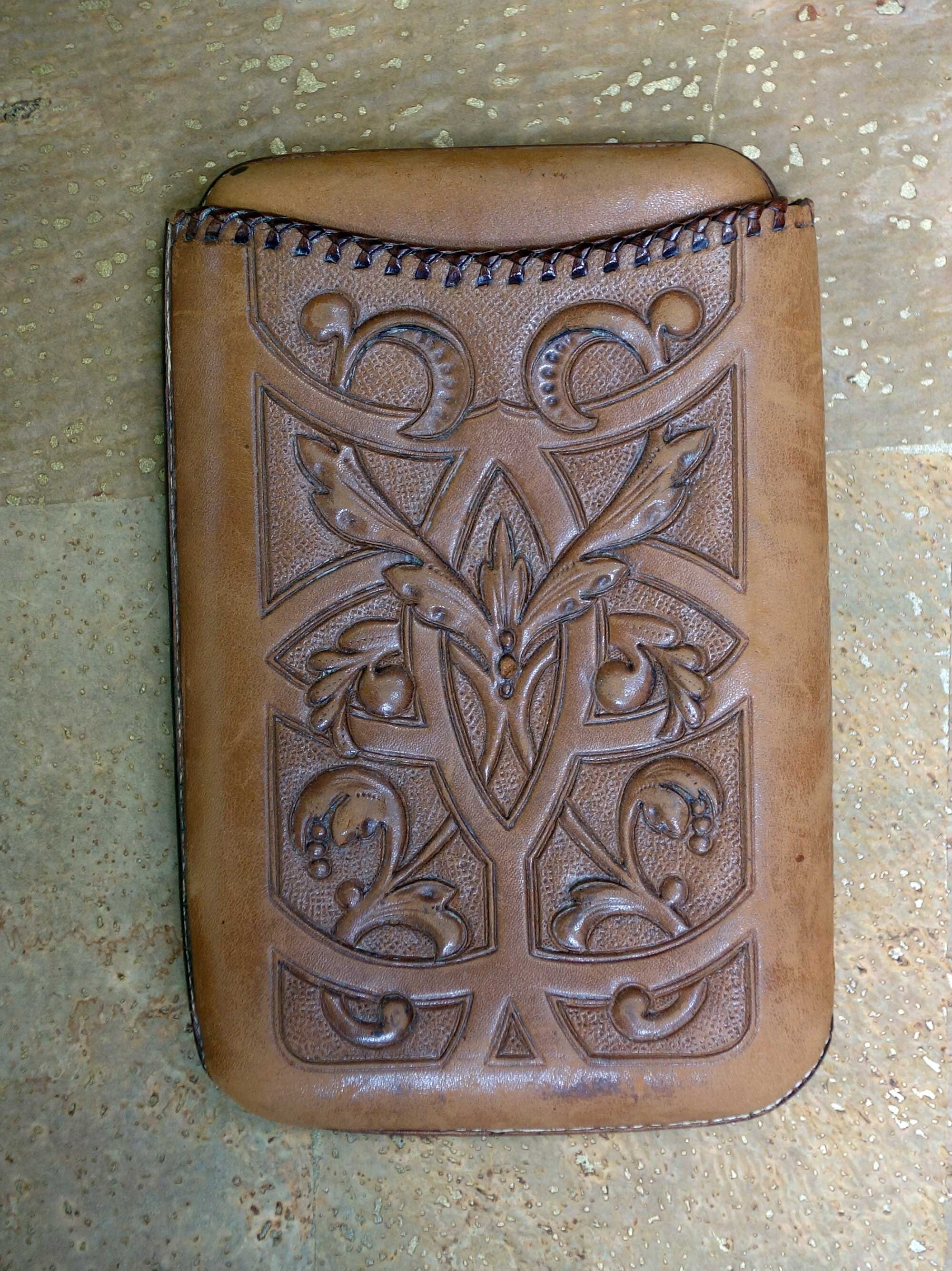 Vintage Hand Tooled Leather Cigar Case - Etsy Canada