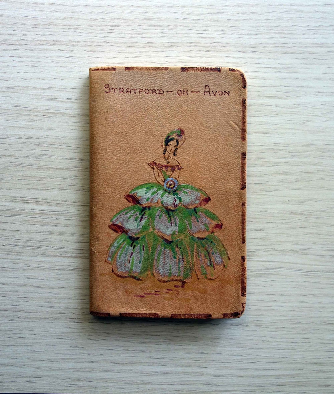 Vintage Victorian Leather Bound ADDRESS BOOK Made in Stratford-on-avon ...