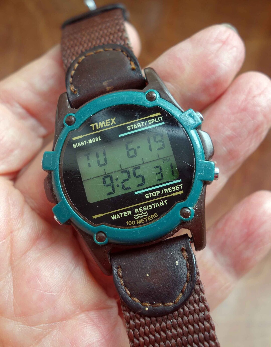 Vintage TIMEX Night Mode Water Resistant 100 Meters Digital Watch - Etsy