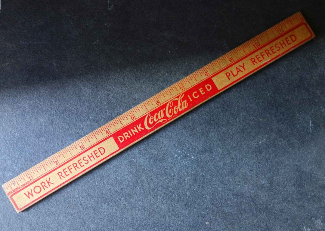 Vintage COCA COLA Wooden 12 Inch Advertising Ruler - Etsy