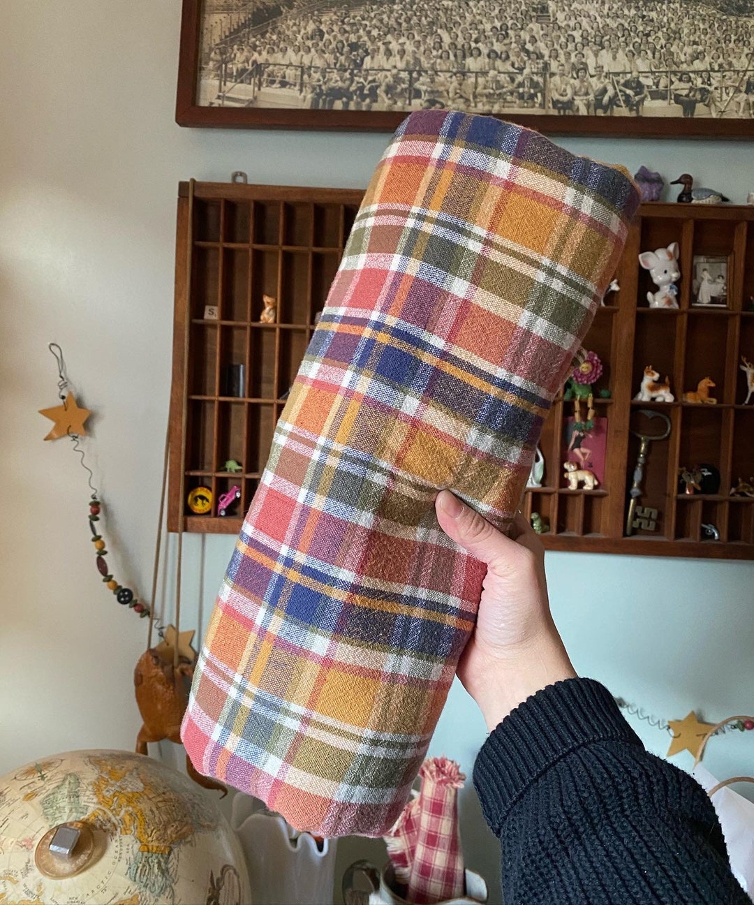 Farmhouse Plaud 5x7 Rectangular Tablecloth - Etsy