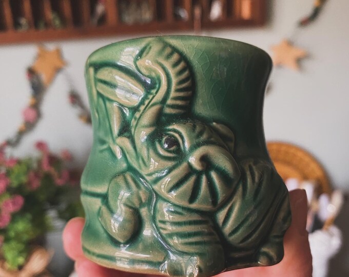 Vintage Japan Small Elephant Planter - Etsy