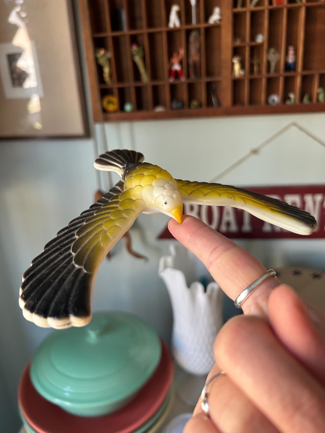 Vintage Balancing Bird - Etsy