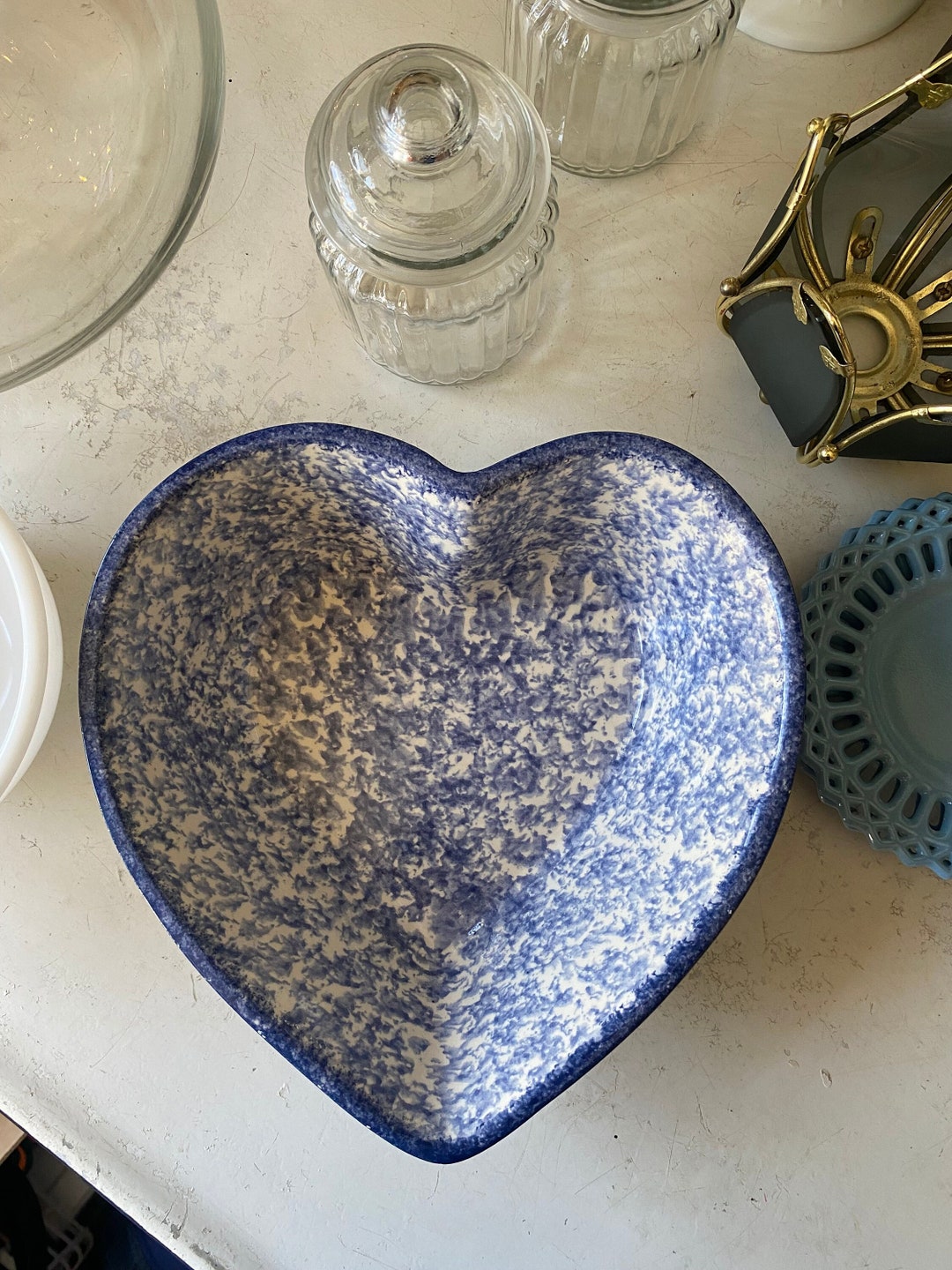 Cottagecore Heart Shaped Bowl Country Farmhouse - Etsy