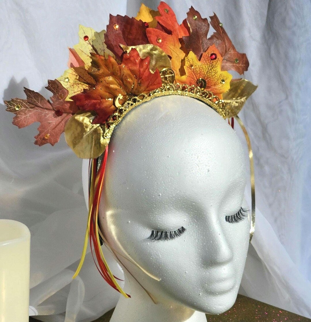 Autumn Leaves Tiara Headdress Crown for Witches, Goddesses, and Fairies ...