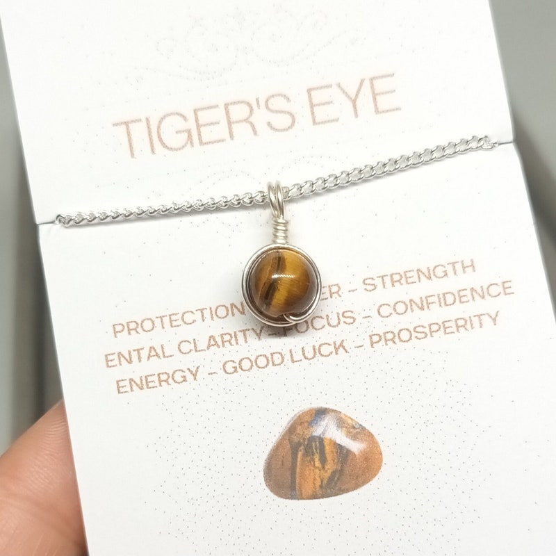 Tiger's Eye Necklace - Etsy