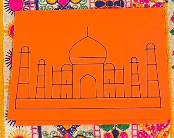 Taj Mahal Card - Etsy