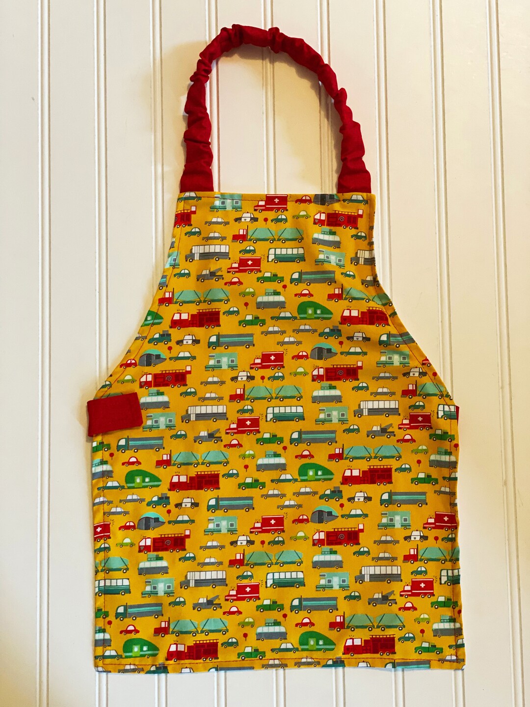 Childrens Montessori Firefighter Apron, Boys Apron, Kids Apron ...