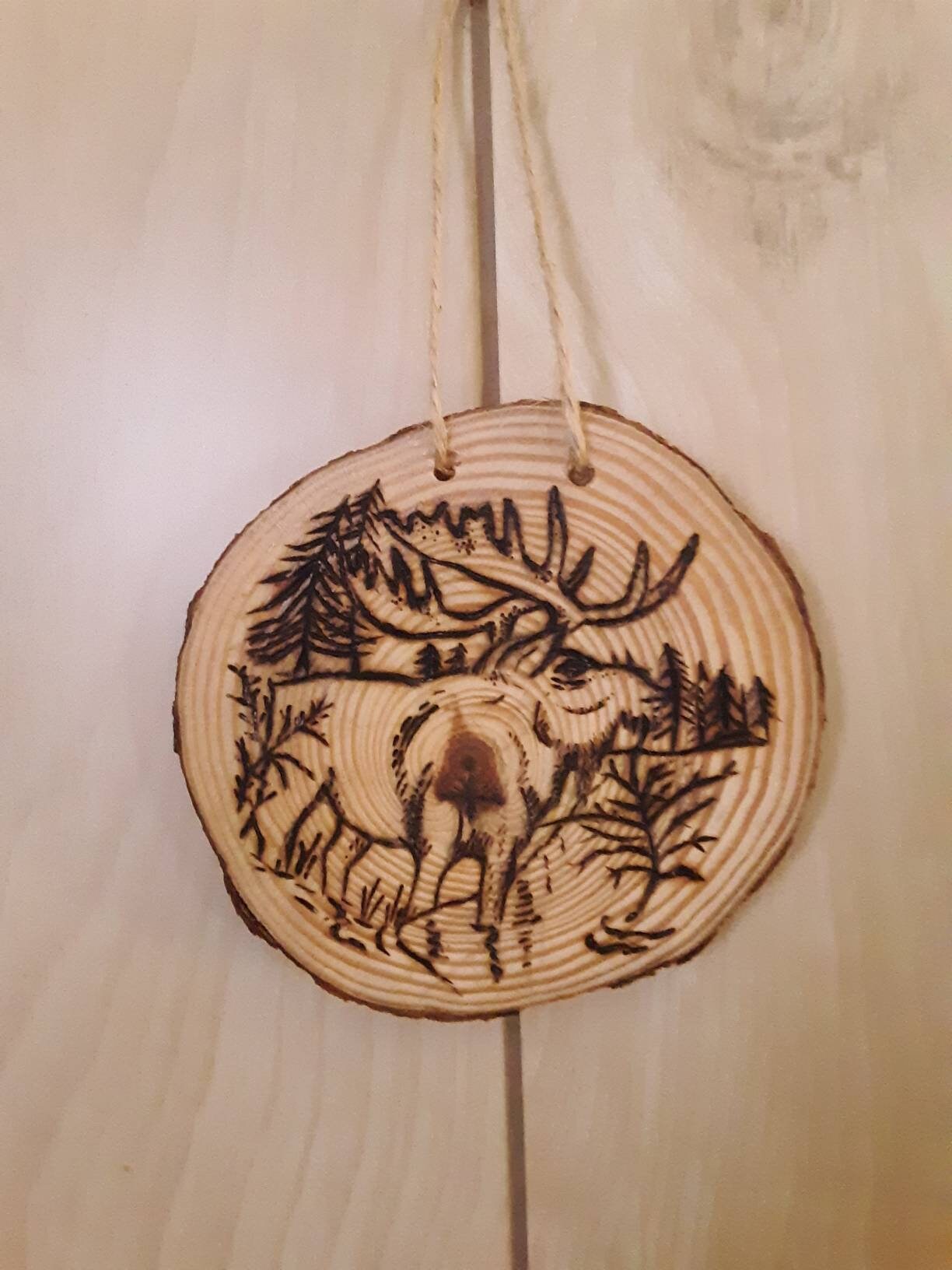 Maine Moose Pyrography - Etsy