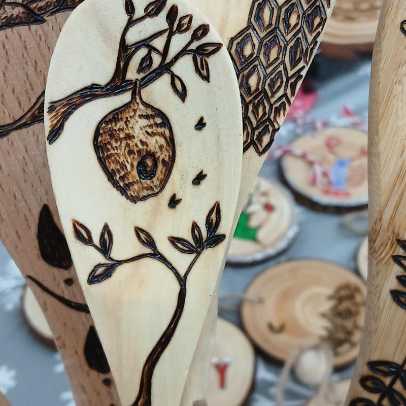 Pyrography Bee - Etsy