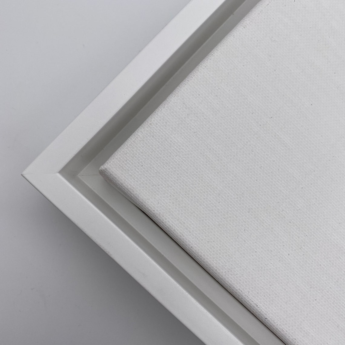 Float Frame Art White Floating Frame Canvas Art Float Frames - Etsy