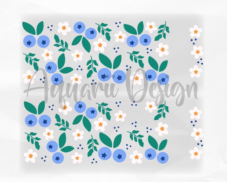 Blueberry Tumbler Wrap Svg, Blueberry Fruit 40 Oz Quencher Stanley Full ...