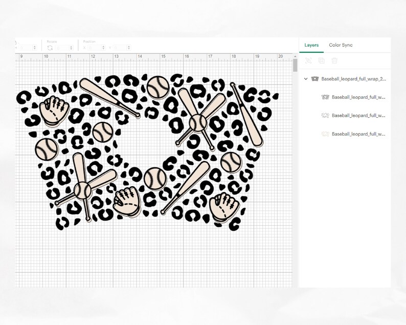 Baseball Leopard Print Full Wrap SVG, Sport Svg, Cheetah Print Venti ...