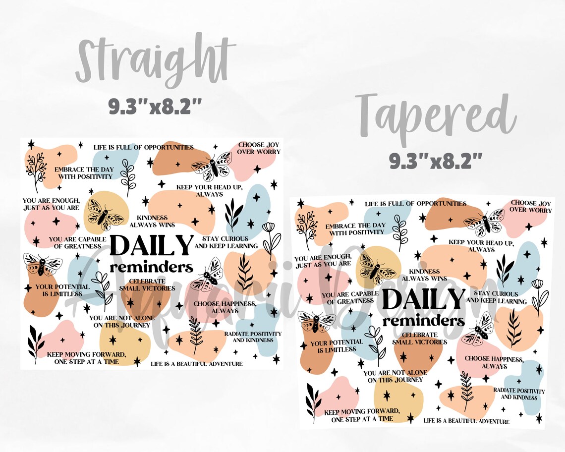 Daily Reminders Affirmations Png Motivation Inspirational - Etsy