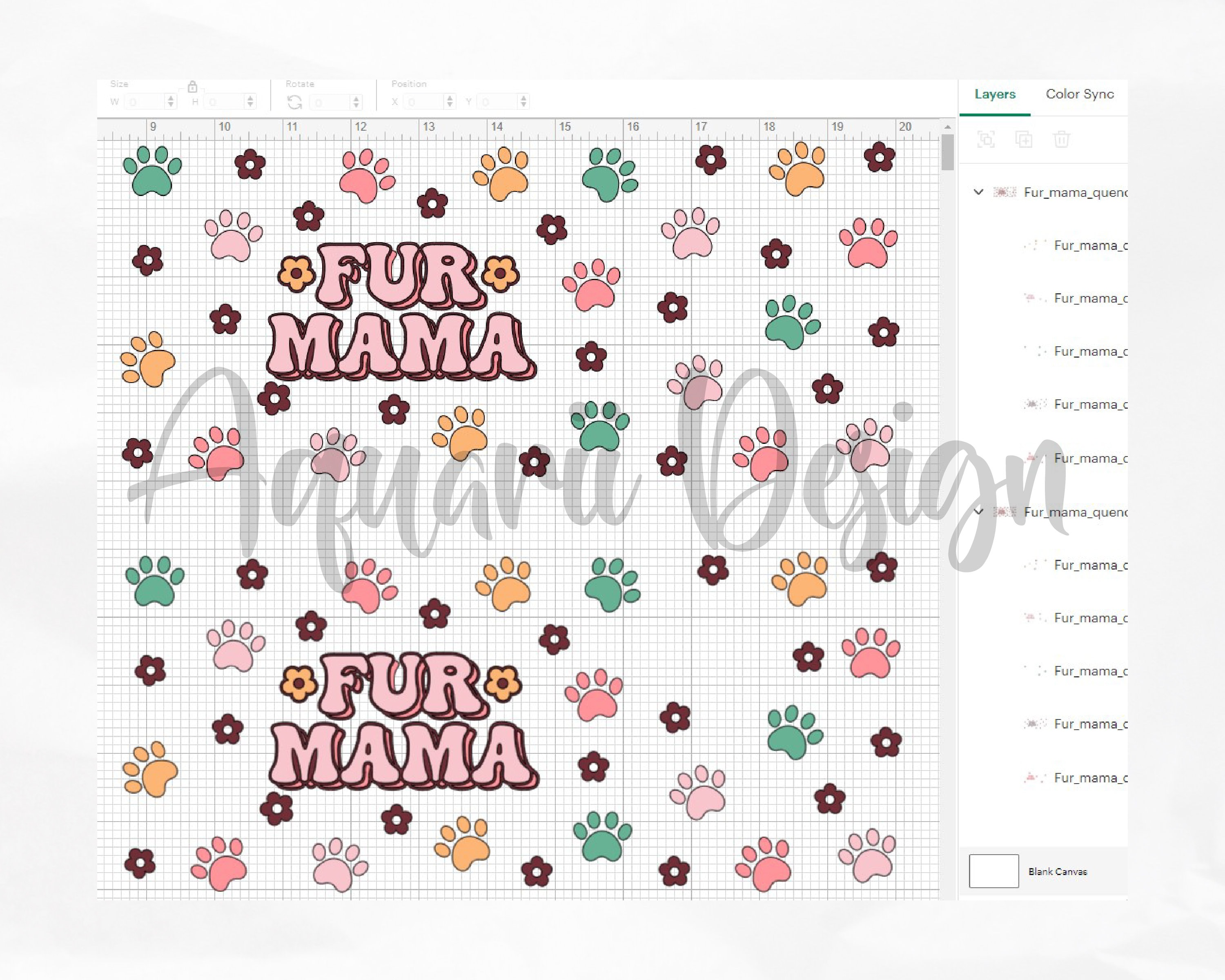Fur Mama Tumbler Wrap Svg, Dog Mom Svg, Mom Life 40 Oz Quencher Stanley ...