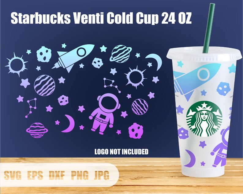 Galaxy Full Wrap Svg Space Galaxy Svg Venti Cold Cup SVG - Etsy