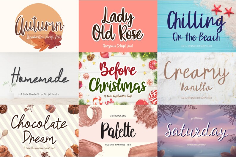 Font Bundle 205 Graphics 53 Fonts for Crafters Cute | Etsy