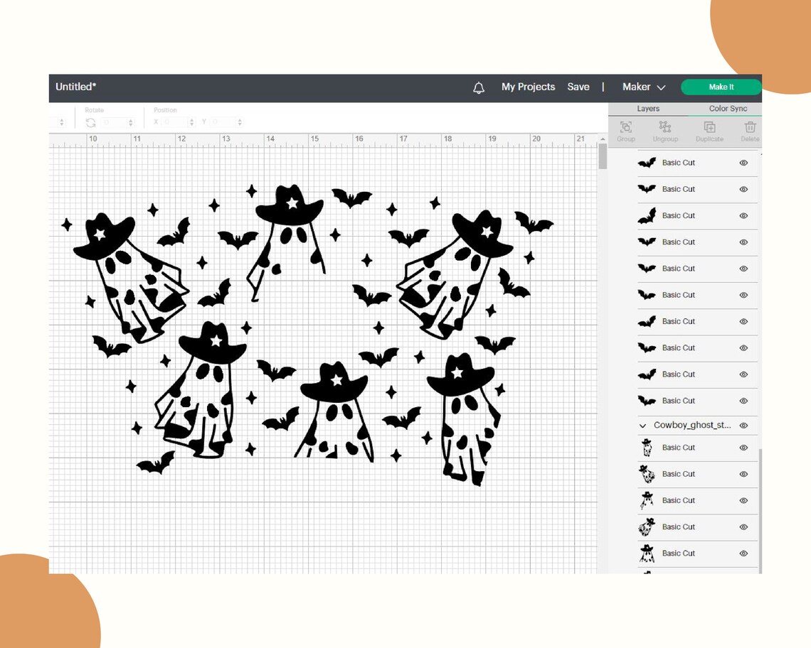 Western Ghost Svg Cowboy Ghost Svg Halloween Svg Venti Cold - Etsy