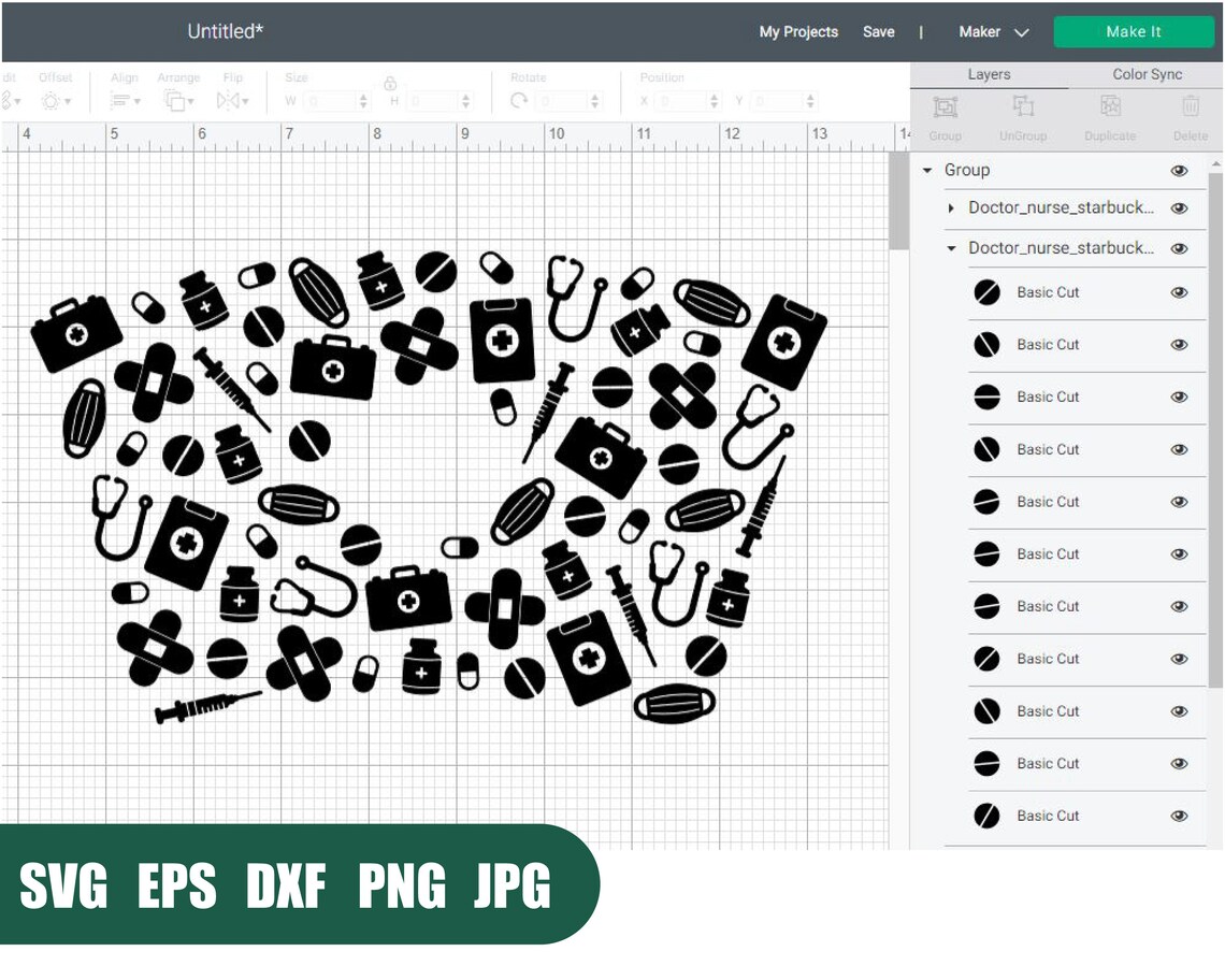 Doctor Full Wrap Svg Medical Equipment Svg Nurse Svg Doctor - Etsy