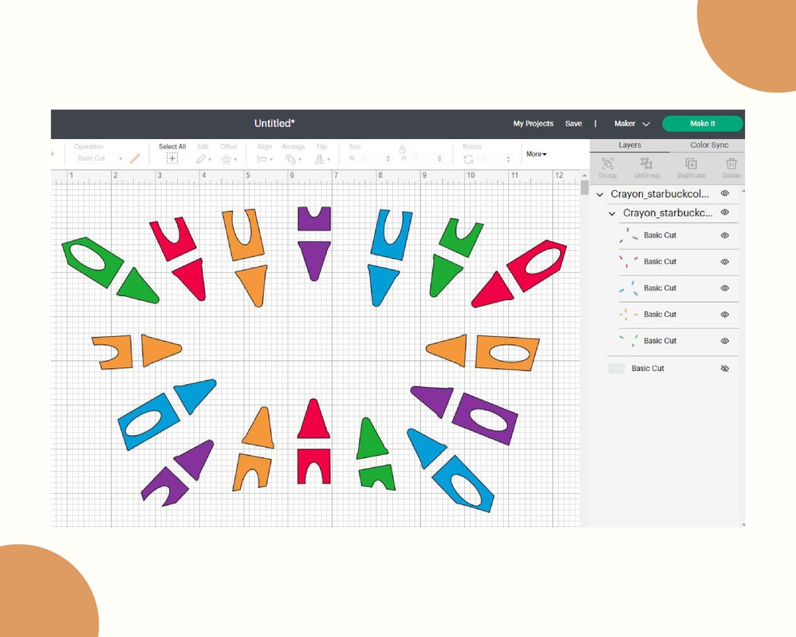 Crayon Full Wrap Svg Teacher SVG Crayon Svg Venti Cold Cup - Etsy