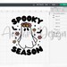Spooky Season Can Glass Wrap SVG, Halloween Ghost Libbey Glass, 16oz ...