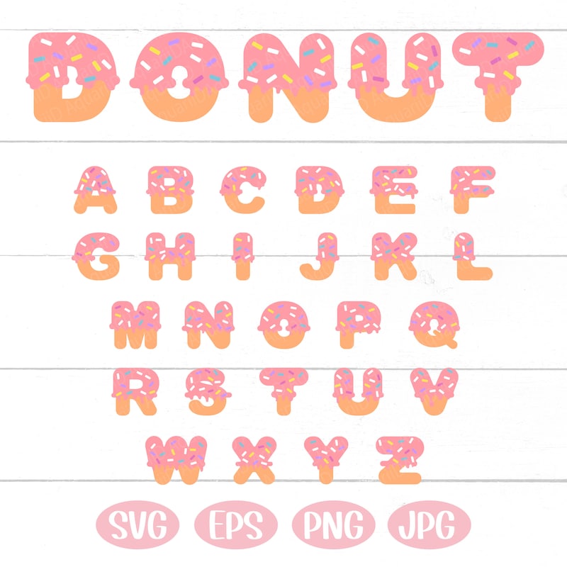Donut Svg - Etsy
