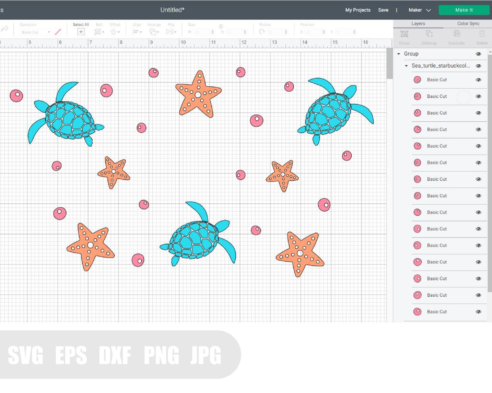 Sea Turtle Svg Sea Turtle Full Wrap Cup Svg Turtle Lovers - Etsy Canada