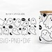 Cute Ghost Can Glass Wrap SVG, Can Glass Svg, 16oz Libbey Wrap Svg, Svg ...