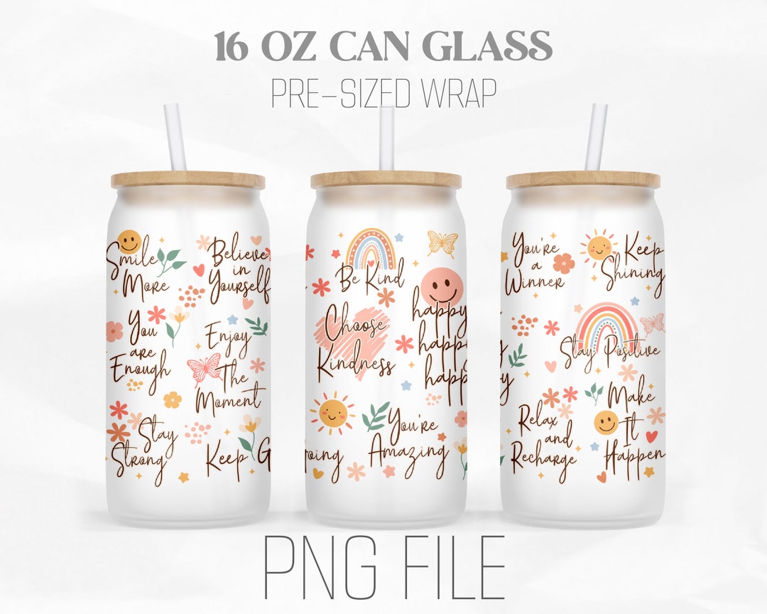 Boho Inspirational Can Wrap Png, Positive Quotes Png, Daily ...