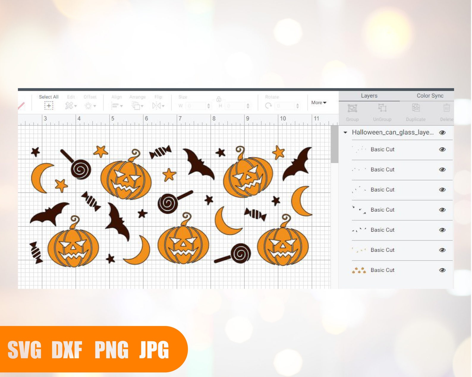 Pumpkin Halloween Can Glass Wrap SVG Can Glass Svg 16oz | Etsy