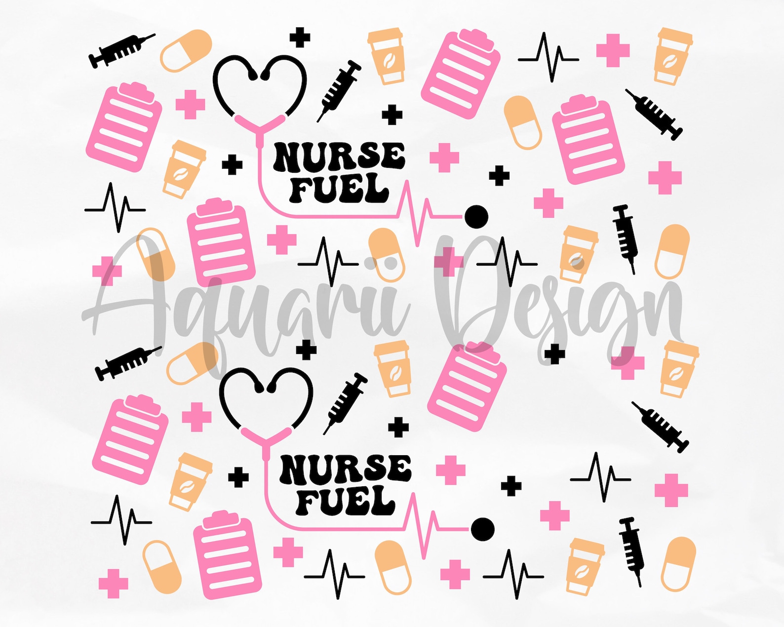 Nurse Fuel Tumbler Wrap Svg, Nursing Student Nurse Life Svg 40 Oz ...