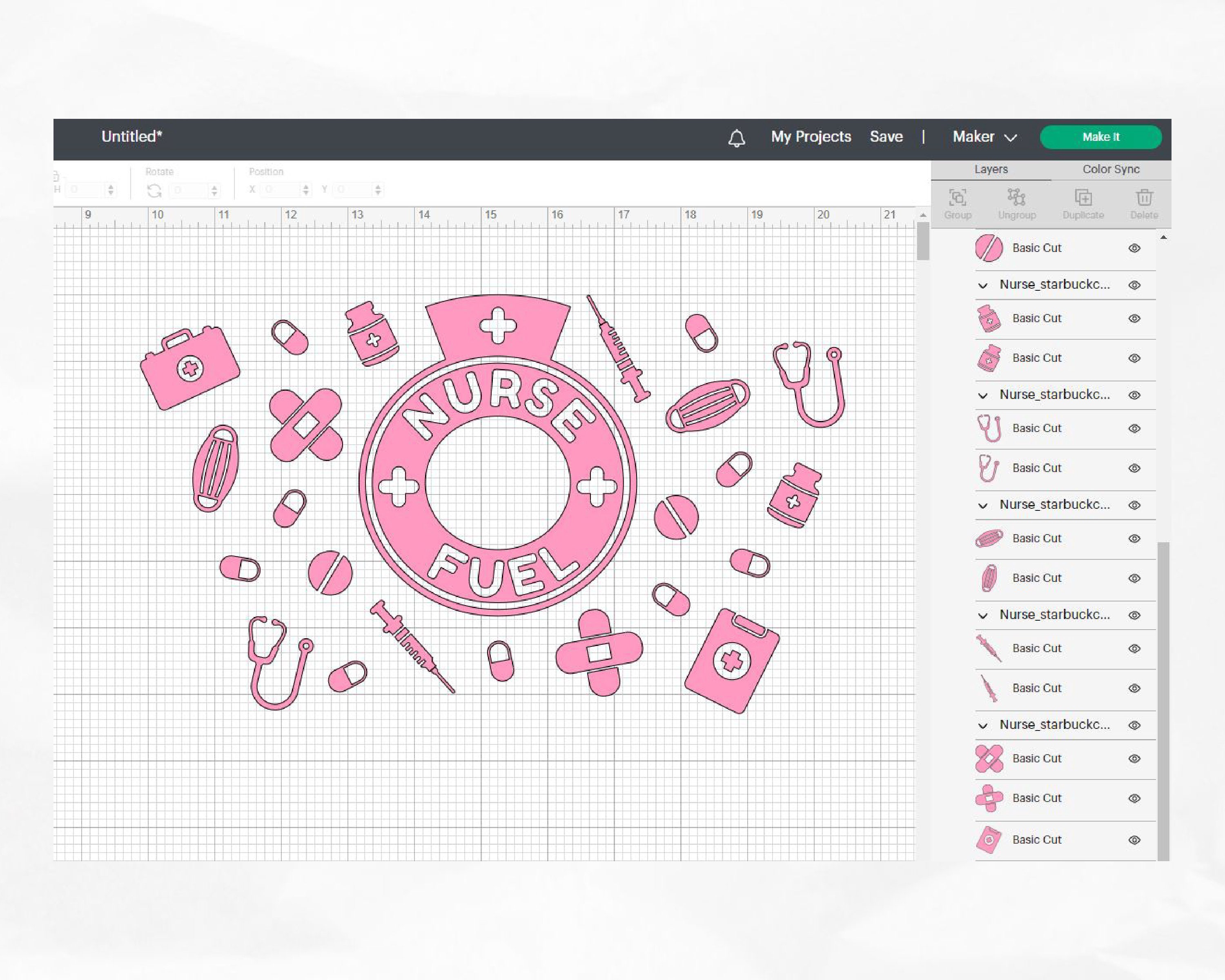 Nurse Fuel Full Wrap Svg Nurse Svg Medical Equipment Svg - Etsy