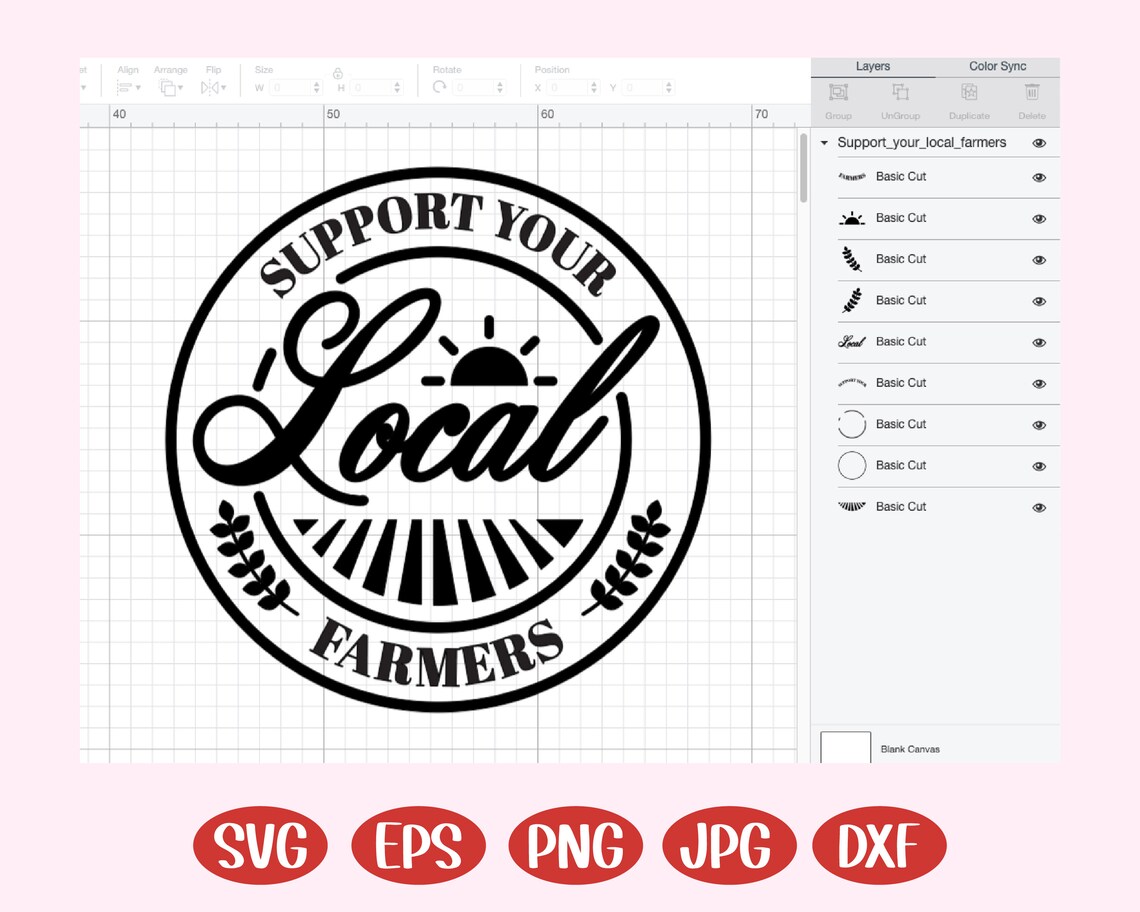 Support Your Local Farmers Svg Local Farmer Farm Svg | Etsy
